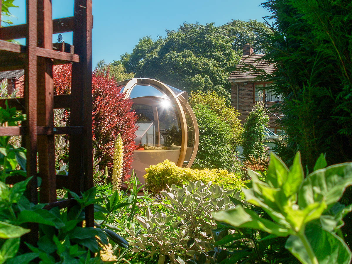 Rotating Seater Garden Pod, Outdoor room by Ornate Garden