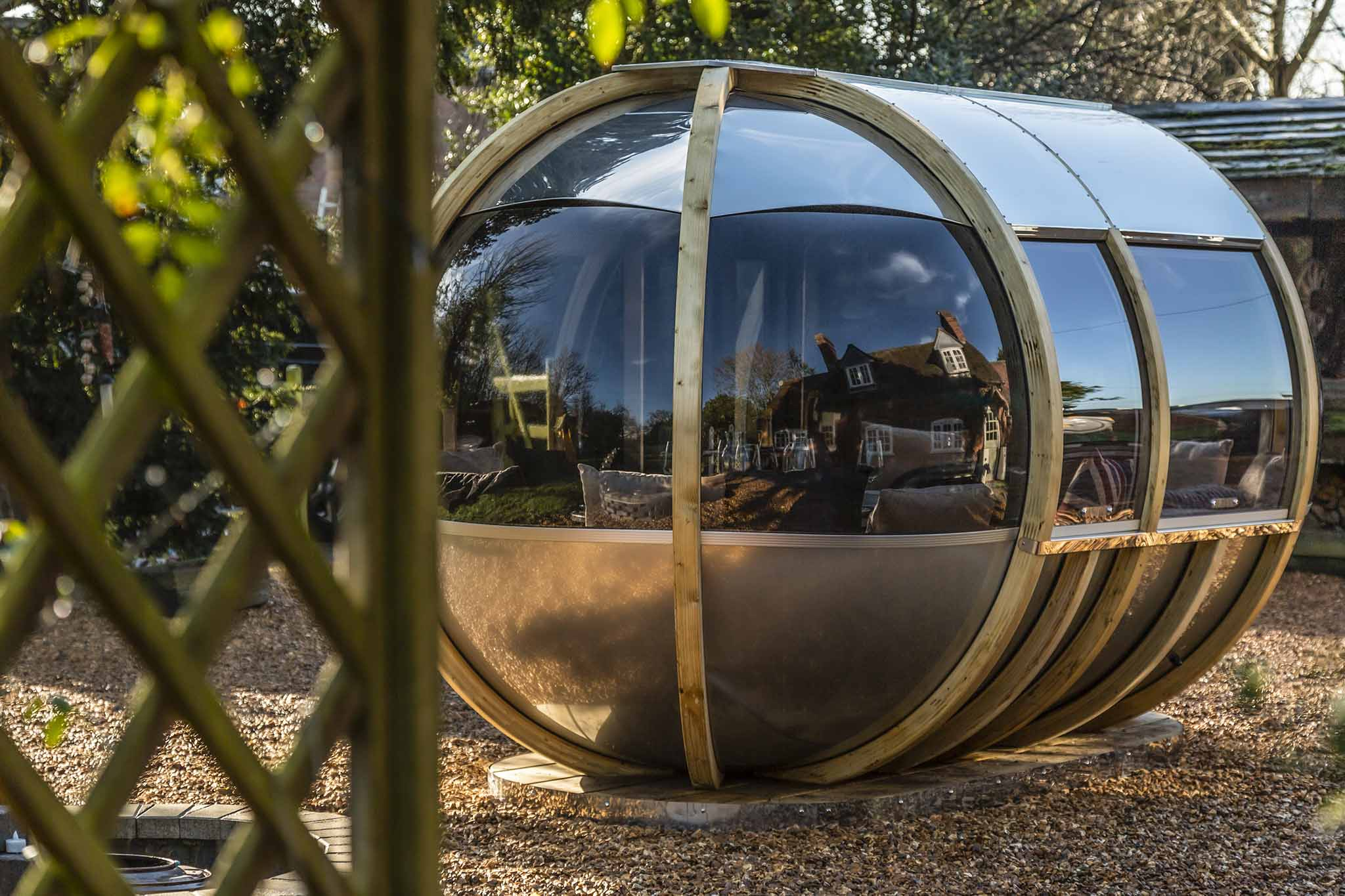 Ornate Garden Off Set Ovalhouse Outdoor Garden Pod
