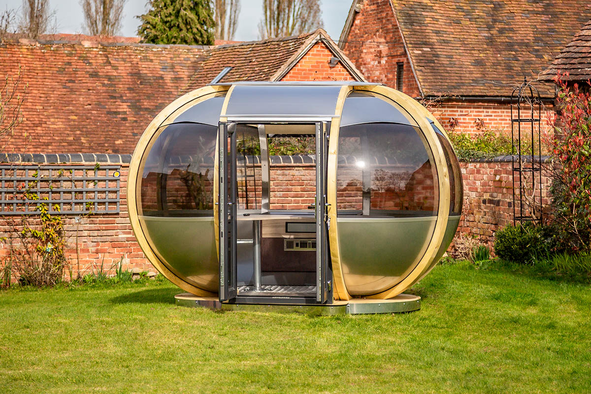 Contemporary Designed Ovalhouse Garden Pod Outdoor Room